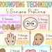 DIGITAL 5 Senses Grounding Techniques, Emotional Regulation, Classroom ...