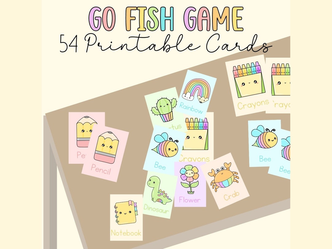 DIGITAL Go Fish Card Game, Matching Cards, Classroom Games, Teamwork ...