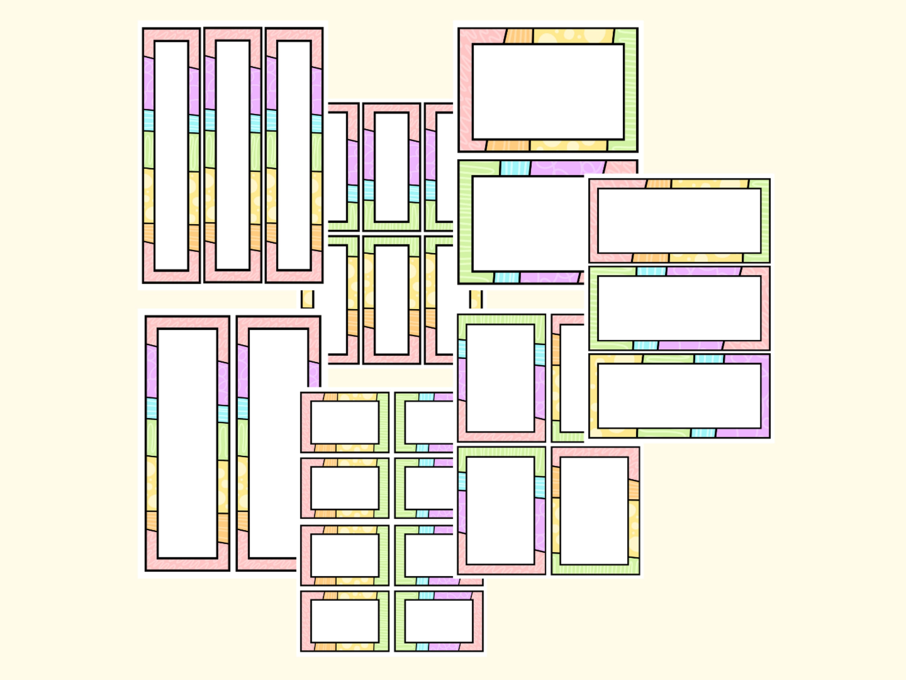 DIGITAL Tray Labels Teacher Rolling Cart Labels Editable - Etsy