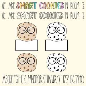 DIGITAL Digital Smart Cookie Door Display, Printable, Editable ...