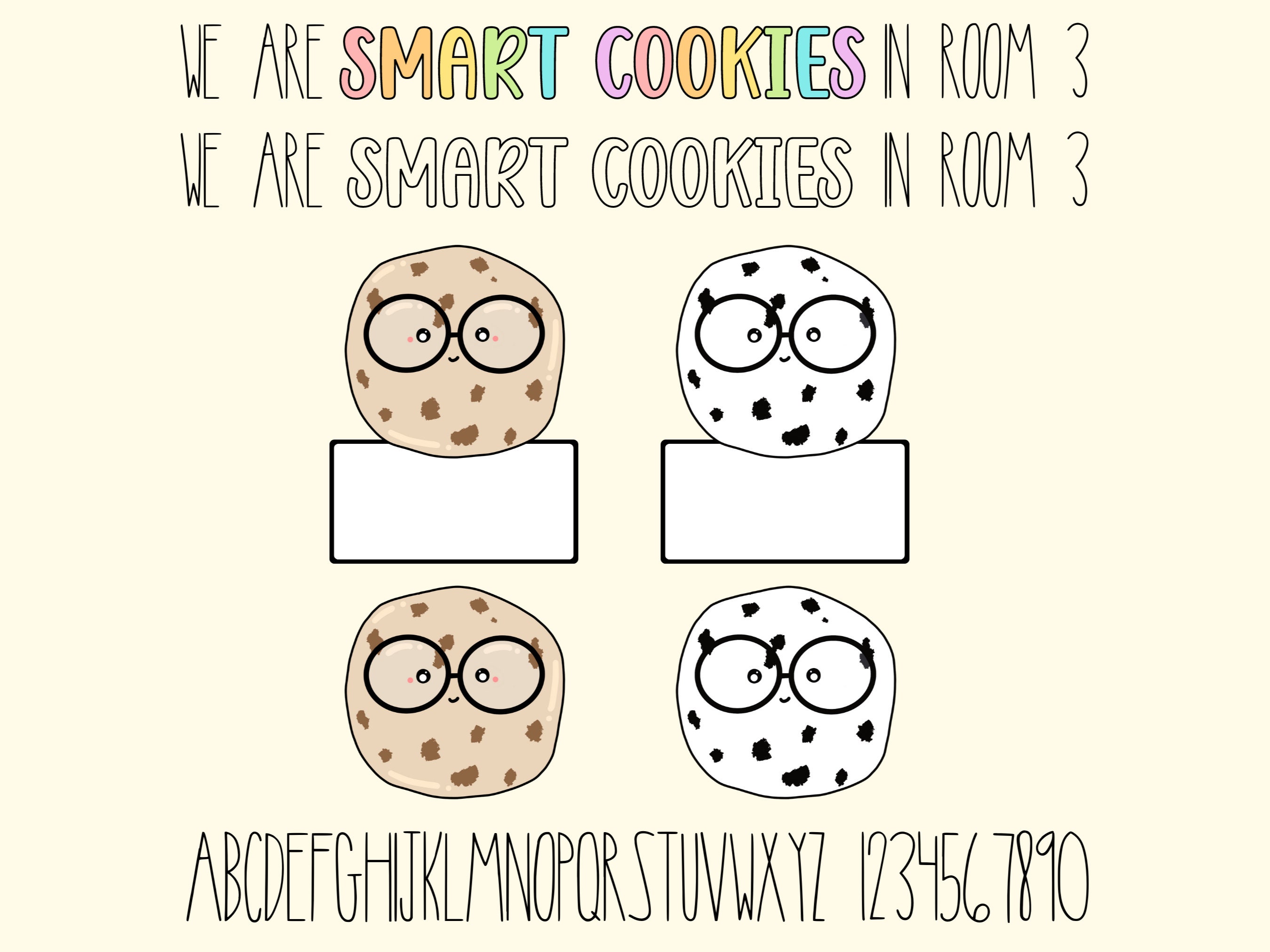 DIGITAL Digital Smart Cookie Door Display, Printable, Editable ...