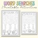 DIGITAL Word Search, Free Time Activities, Kids Word Search, Worth ...