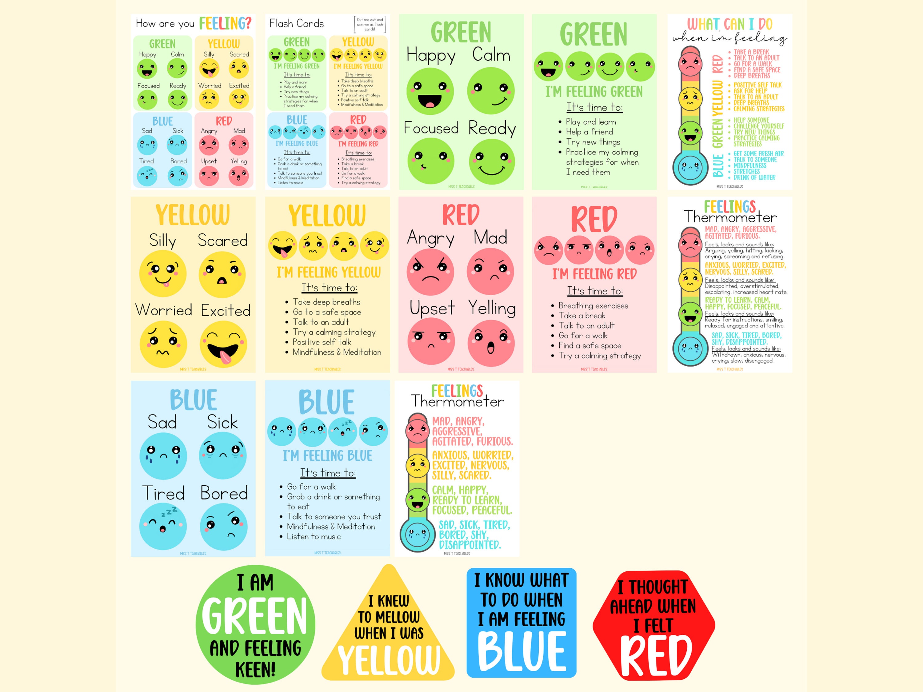 DIGITAL Emotional Regulation Display Pack, Classroom Decor, Areas of ...
