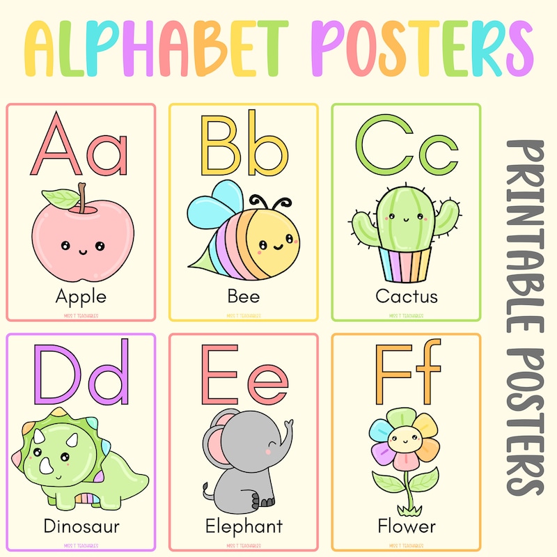Abc Poster - Etsy