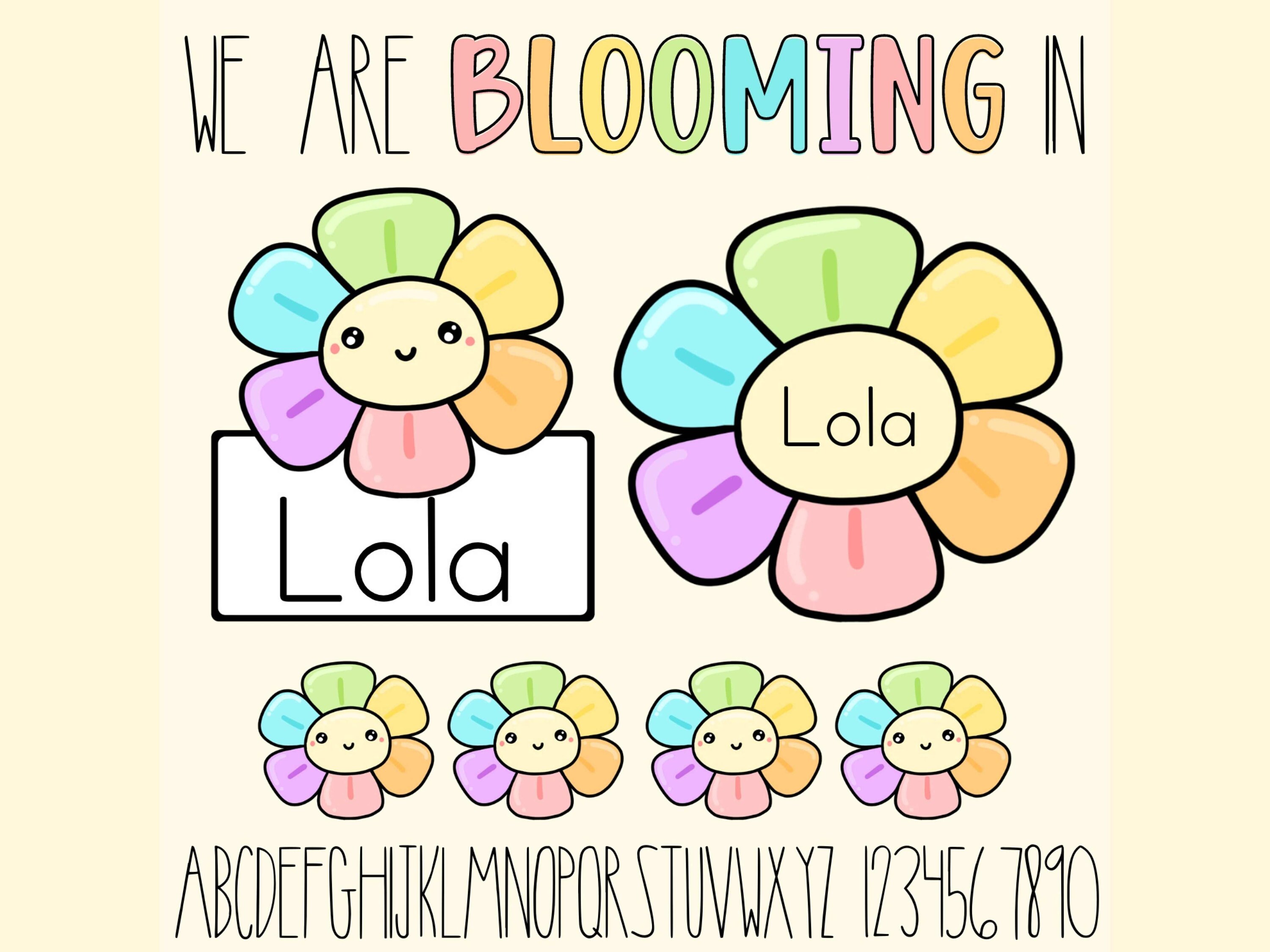 DIGITAL We Are Blooming Door Display, Flower Classroom Bulletin Board ...