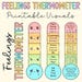 DIGITAL Feelings Thermometer Display, Emotional Regulation, Classroom ...