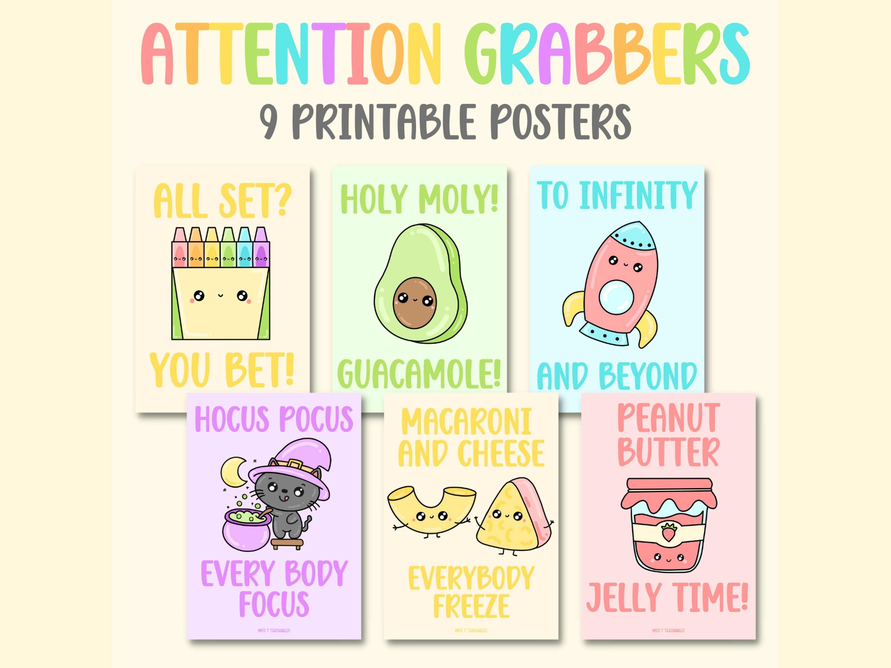 DIGITAL Attention Grabber Posters for Classroom Teachers and Educators ...