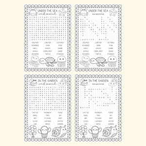 DIGITAL Word Search, Free Time Activities, Kids Word Search, Worth ...