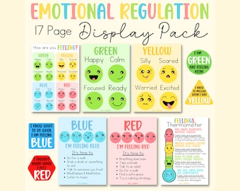 DIGITAL Calm Corner Display Pack, Classroom Decor, Areas of Self ...