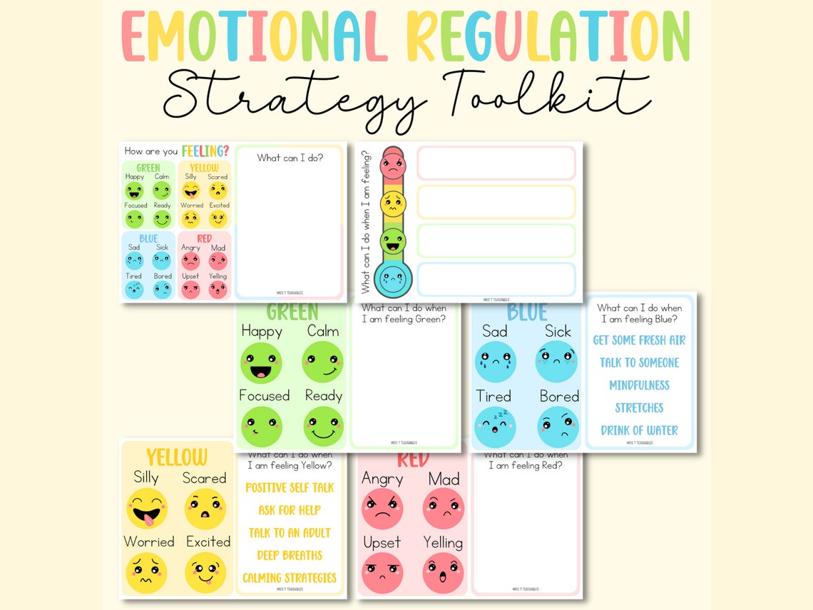 DIGITAL Emotional Regulation Strategy Toolkit, Classroom Decor, Areas ...