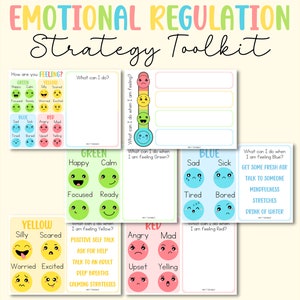 DIGITAL Emotional Regulation Strategy Toolkit, Classroom Decor, Areas ...