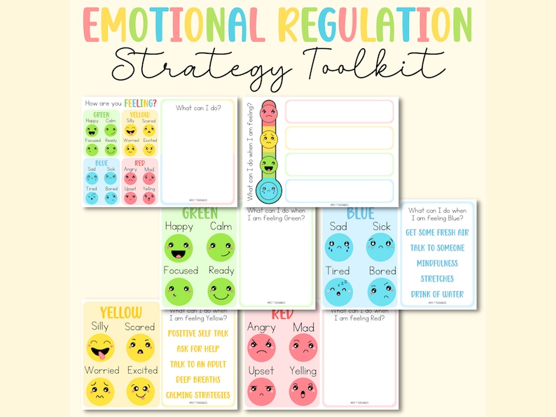 DIGITAL Emotional Regulation Strategy Toolkit, Classroom Decor, Areas ...
