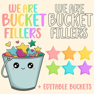 DIGITAL Bucket Filler Door Display, Printable, Editable, Download, Have ...