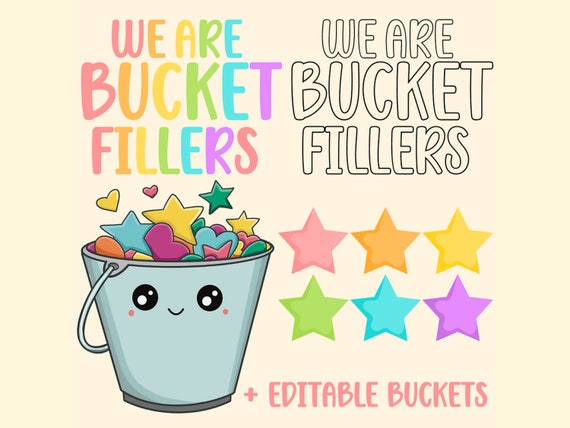 Bucket Filler Logo Be A Bucket Filler, Funny Teacher Or Pink Shirt Day