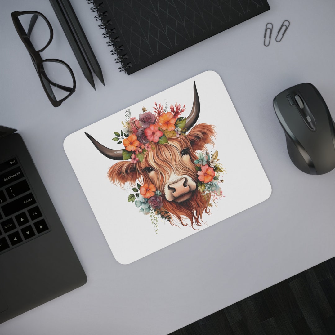 Highland Cow Mousepad - Etsy