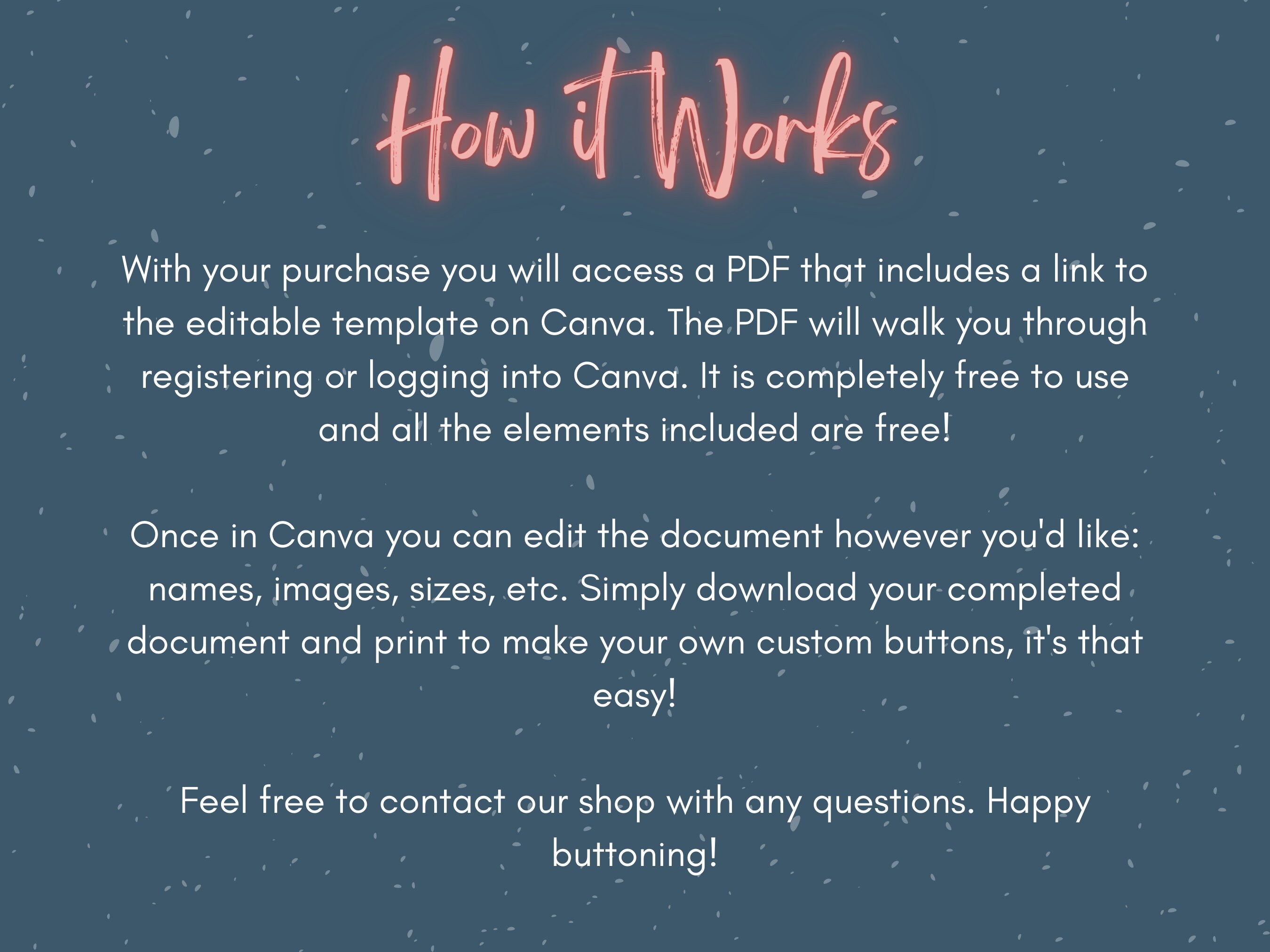 Customizable Name Buttons | Canva Template (1 Inch Buttons) | Fun ...