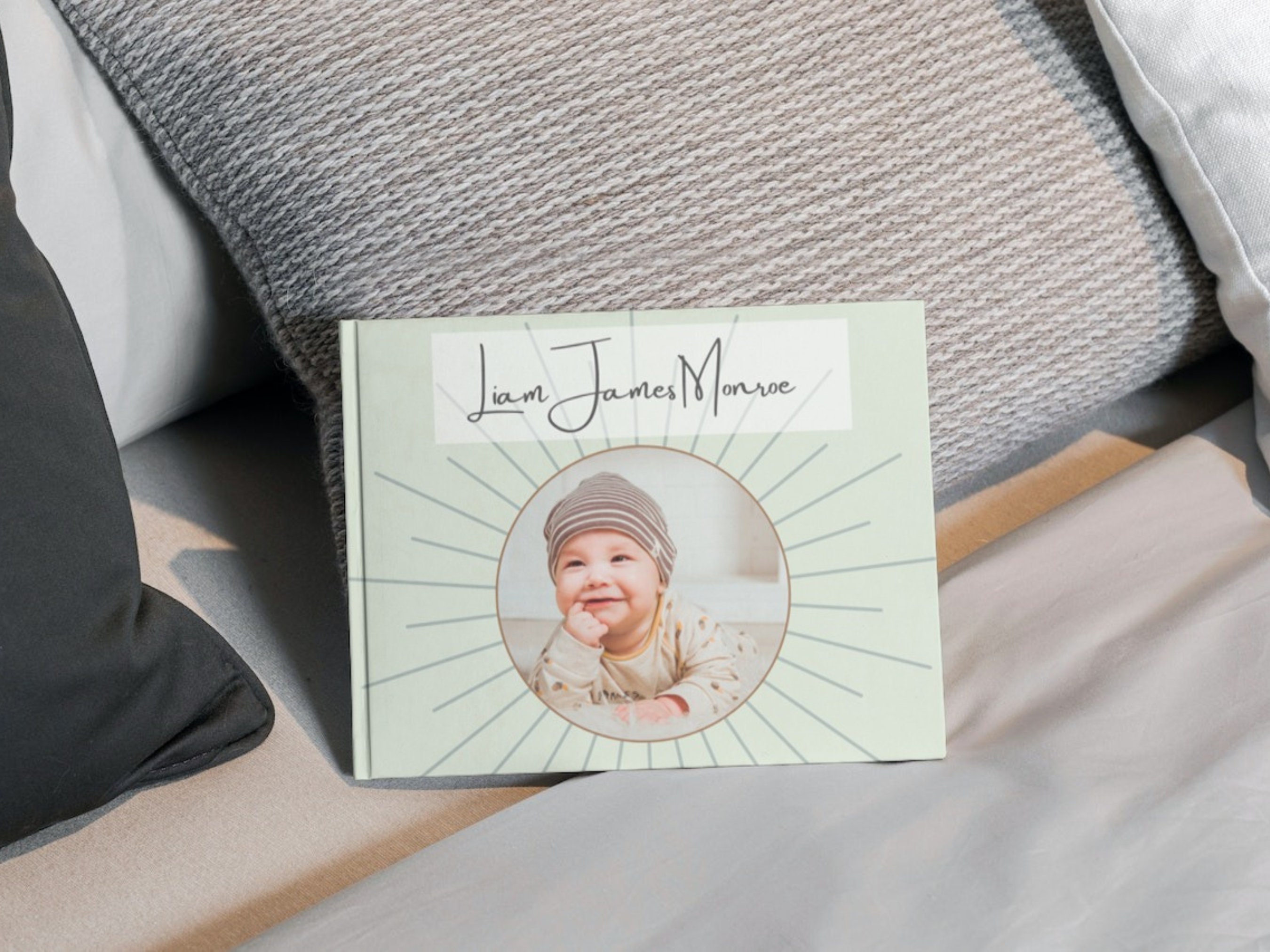 Editable Baby Book Template | 365 Day Baby Book Canva Template | First ...