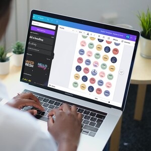 Customizable Name Buttons | Canva Template (1 Inch Buttons) | Fun ...