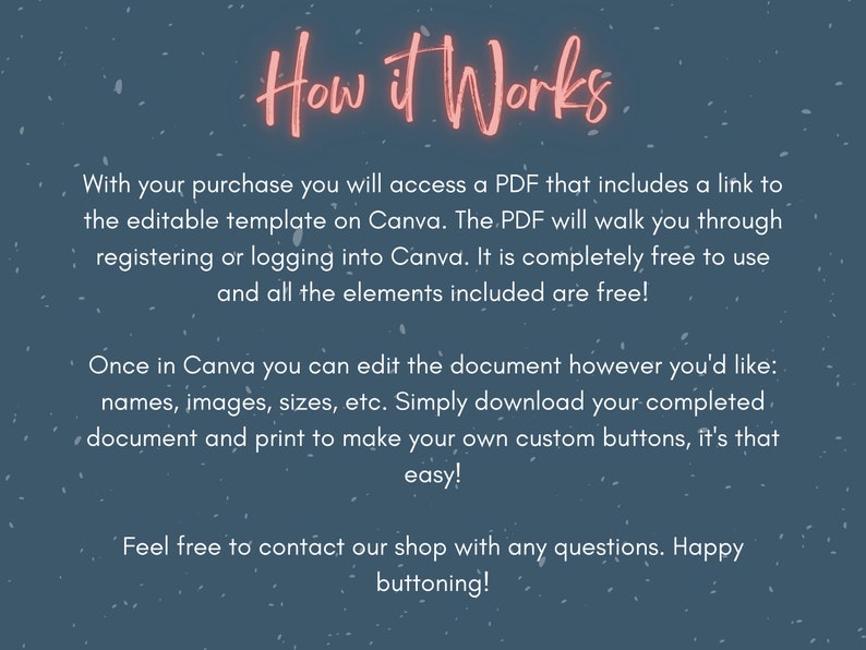 Customizable Name Buttons | Canva Template (2 1/4 Inch Buttons) | Fun ...