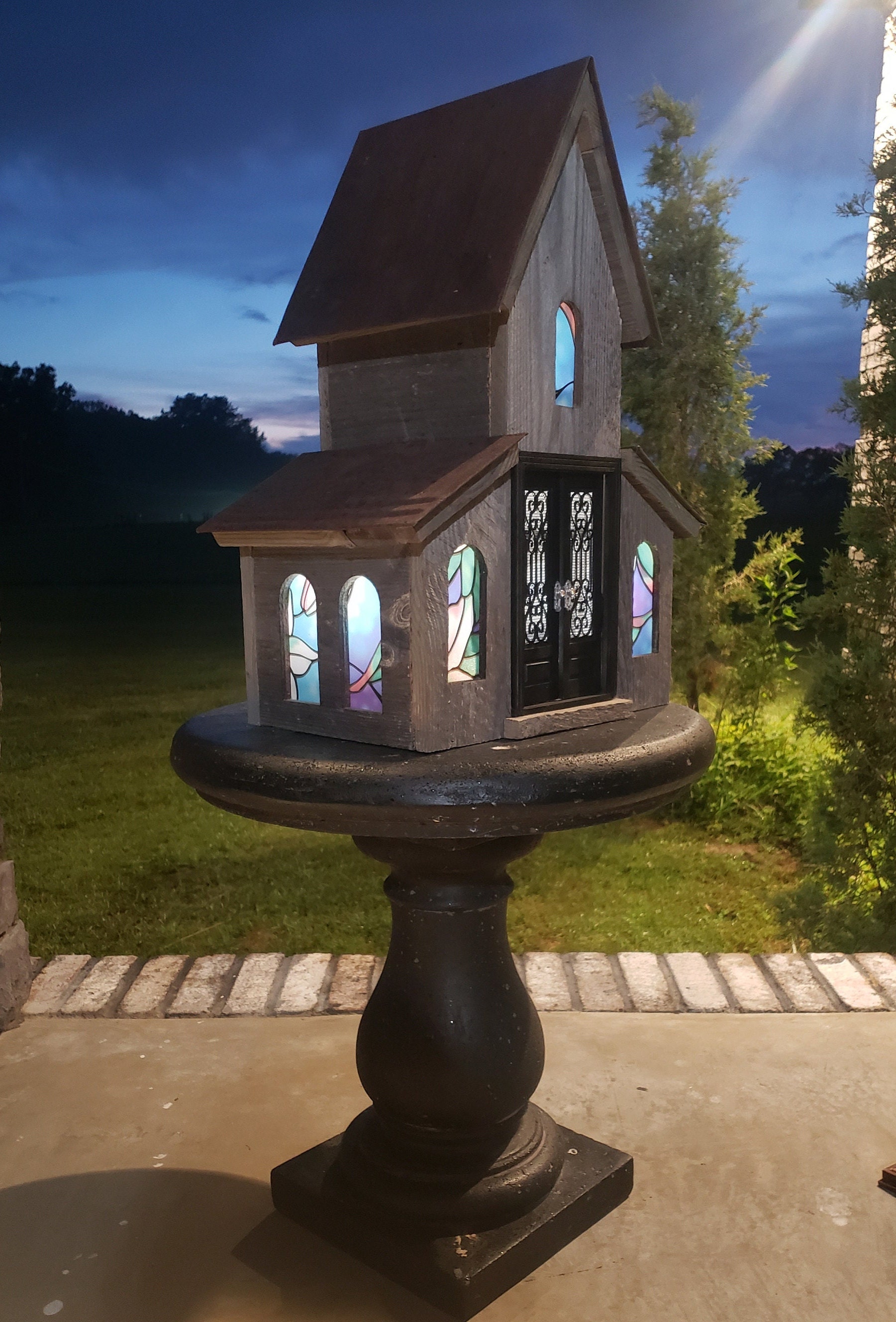 Handmade Art, Lantern, Reclaimed Wood Farmhouse Decor, Rustic Wooden ...