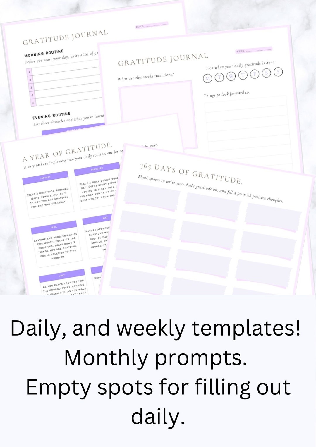 Gratitude Journal. Printable Gratitude Journal. Printable Gratitude ...