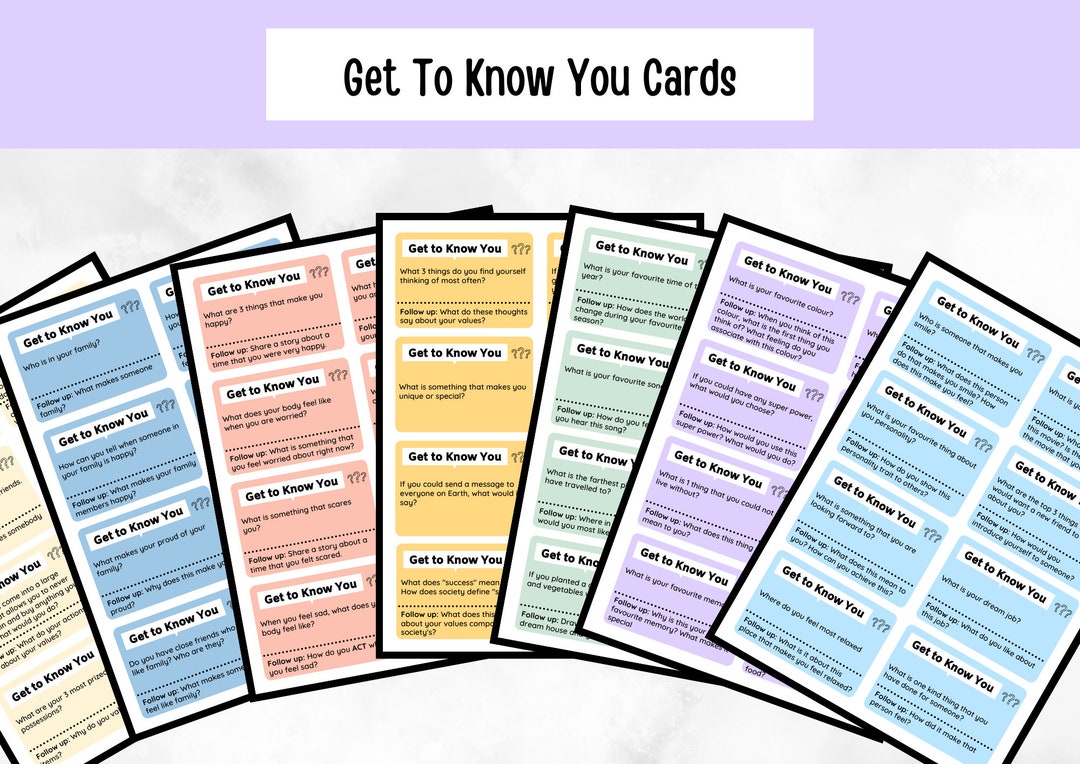 Conversation Starter Talking Cards Friendship Building, Teacher ...