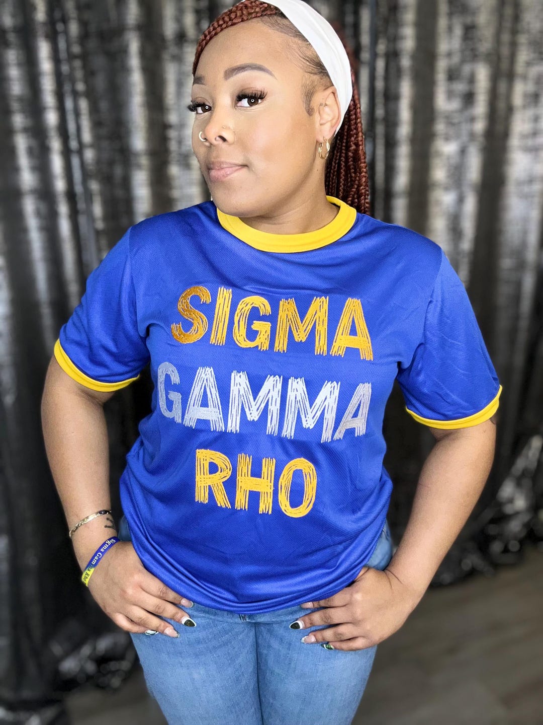 Sigma Gamma Rho Blue Ringer Mesh Shirt - Etsy