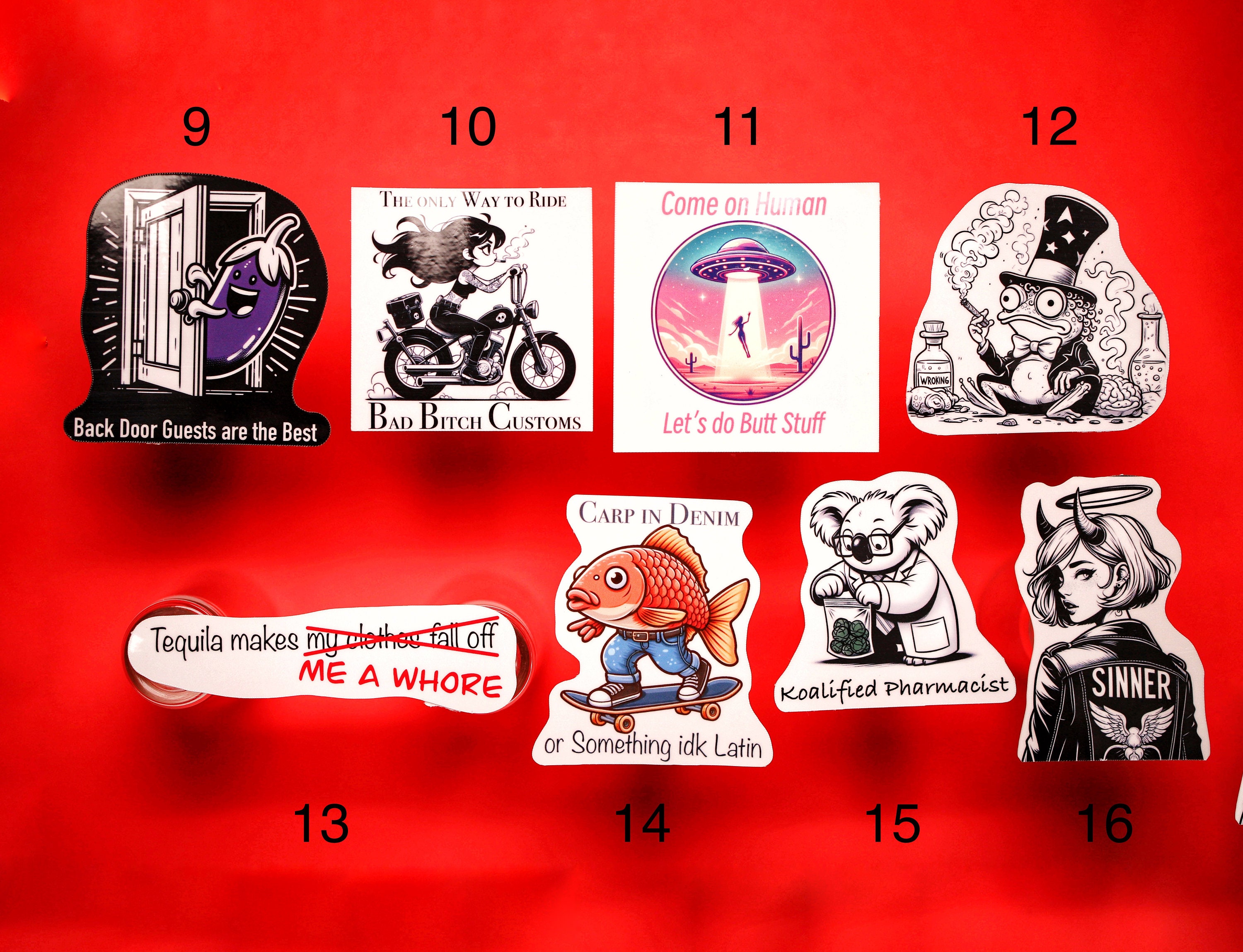 Pick Your Own Adult Sticker Pack Includes 5 Stickers: Deviant Flock's ...