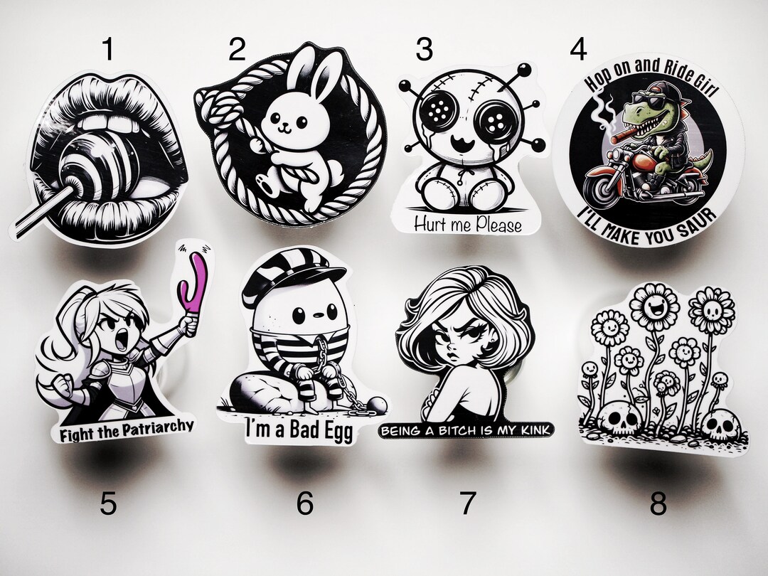Pick Your Own Adult Sticker Pack Includes 5 Stickers: Deviant Flock's ...