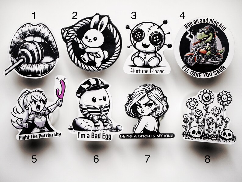 Pick Your Own Adult Sticker Pack Includes 5 Stickers: Deviant Flock's ...