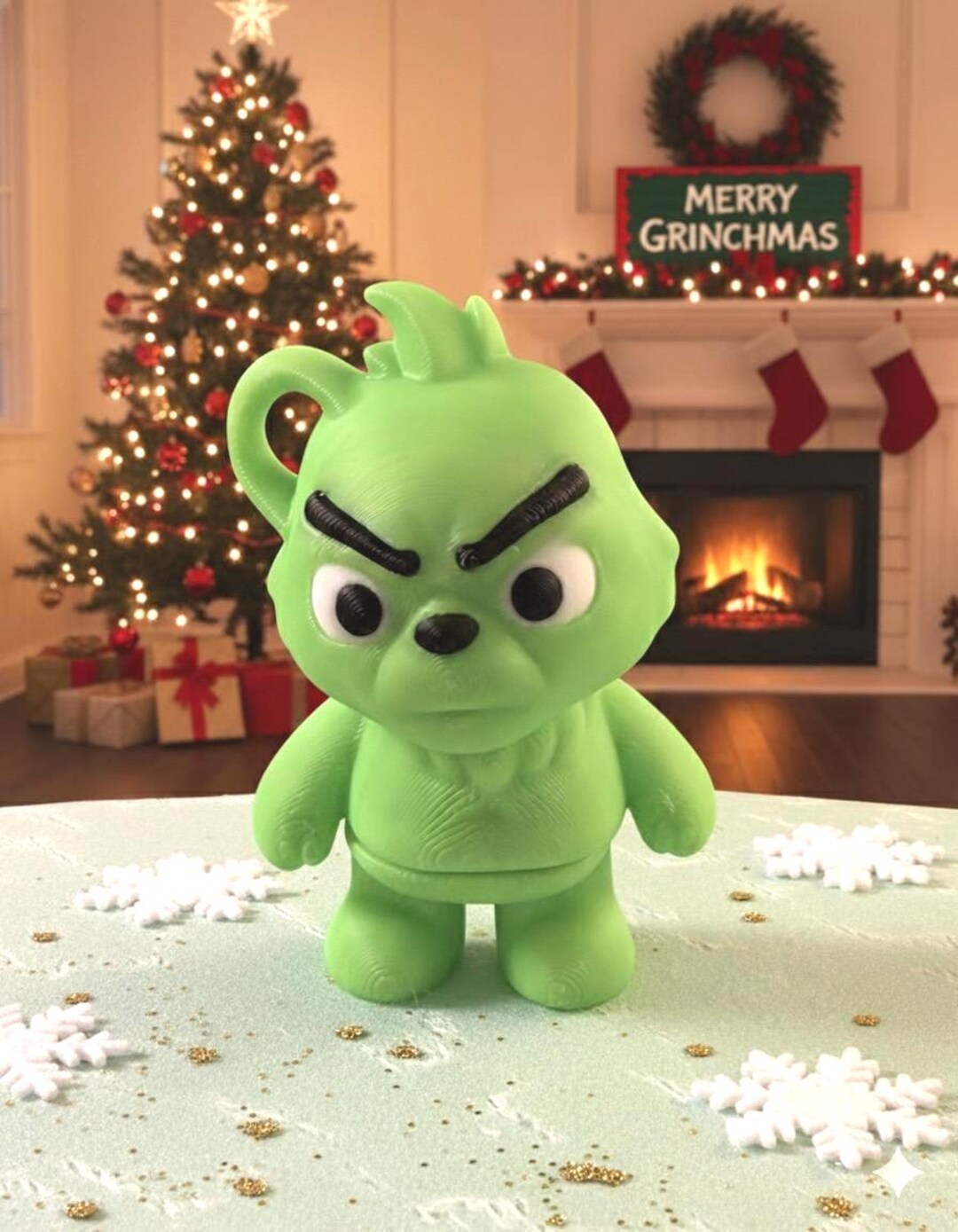 Flexi Grinch – the Bendable Holiday Grump! 3D Printed Christmas Figure ...