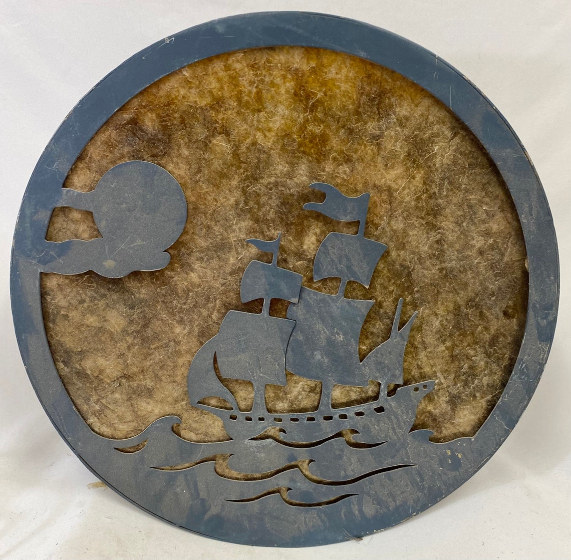 Vintage Metal Nautical Clipper Ship /sailboat Wall Light Fixture or ...