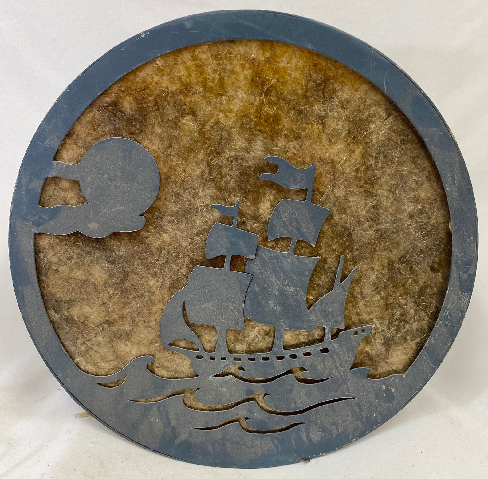 Vintage Metal Nautical Clipper Ship /sailboat Wall Light Fixture or ...