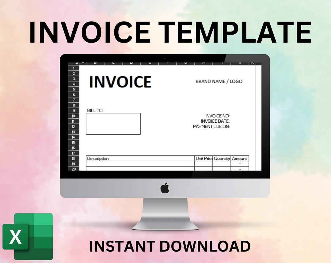VAT Invoice Template - Etsy