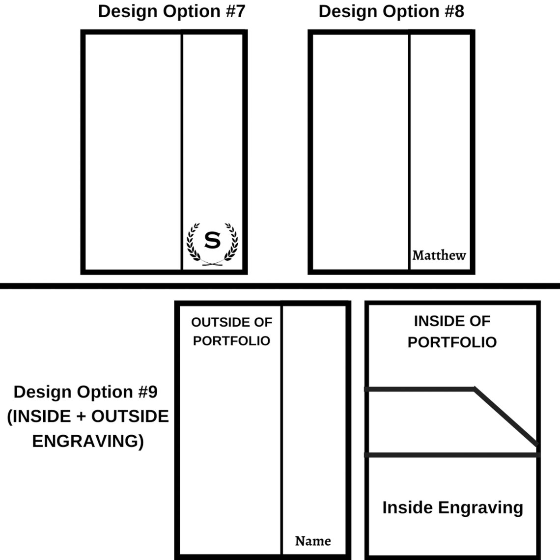 Personalized Leather Padfolio Custom Leather Portfolio - Etsy