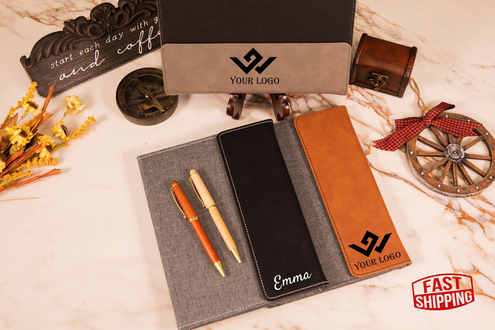 Personalized Leather Padfolio Custom Leather Portfolio - Etsy