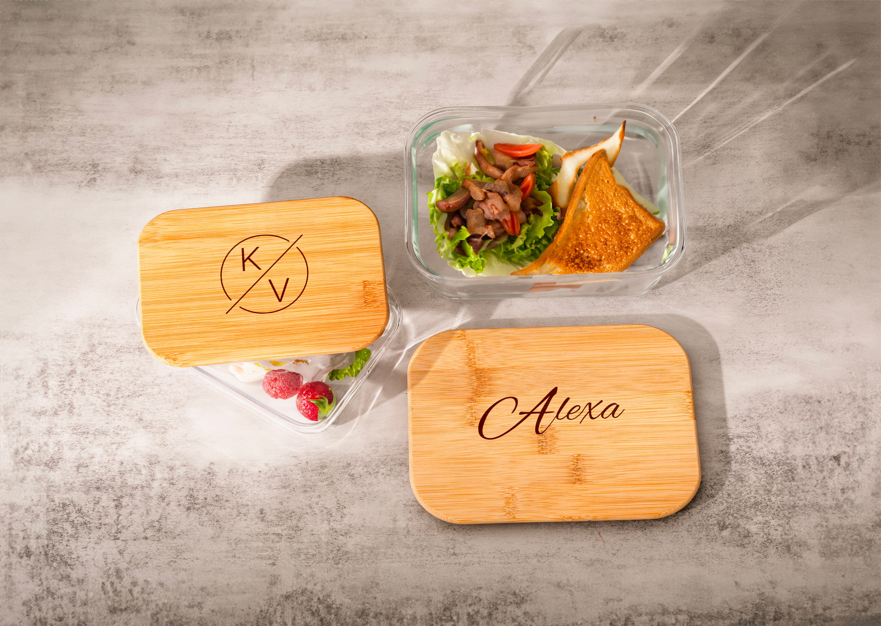 Custom Glass Container, Food Glass Storage, Kitchen Gift, Storage ...
