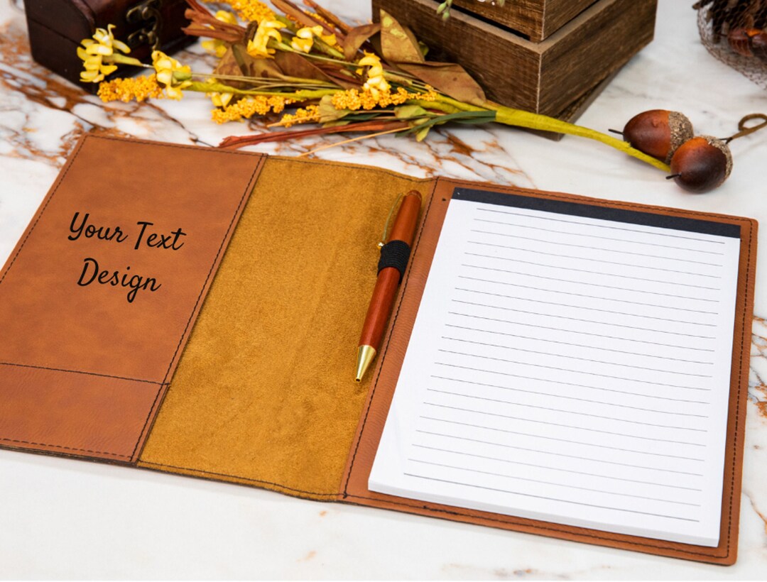 Personalized Refillable Portfolio, Custom Portfolio Refillable, Custom ...