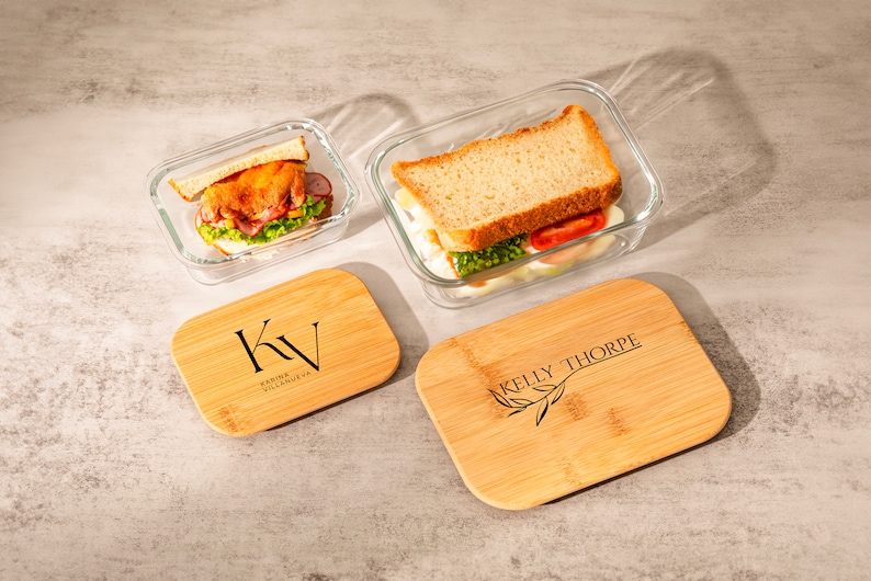 Custom Glass Container, Food Glass Storage, Kitchen Gift, Storage ...