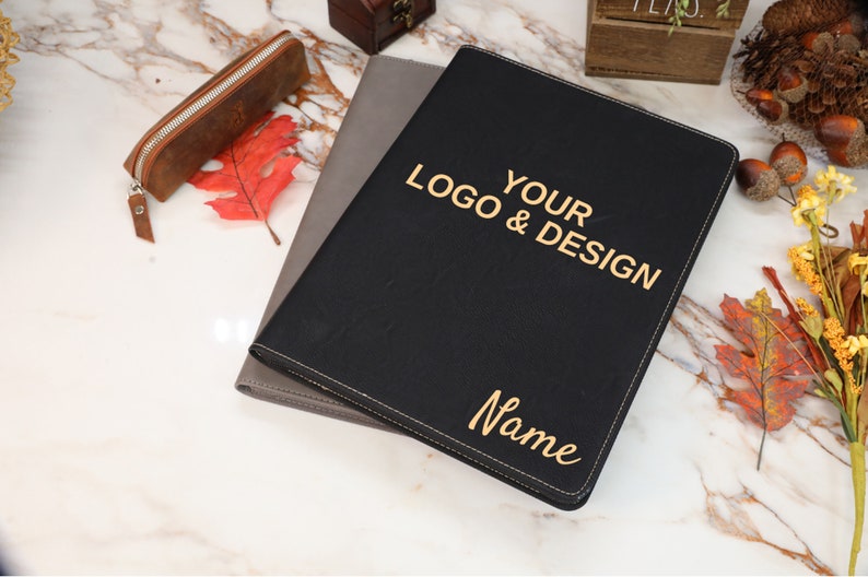 Custom Leather Portfolio, Gift for Men, Letter Size Organizer Folders ...