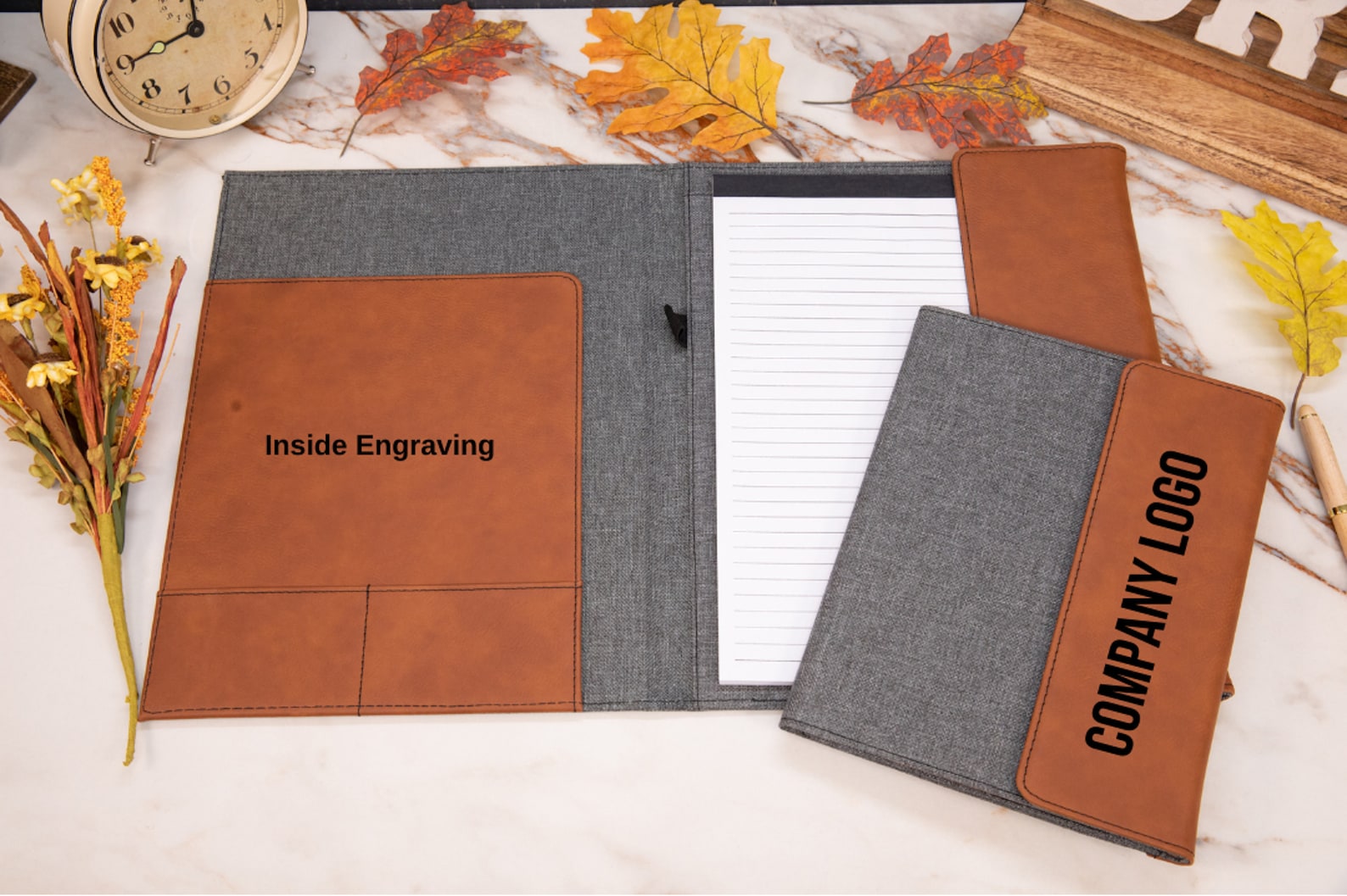 Personalized Leather Padfolio Custom Leather Portfolio - Etsy
