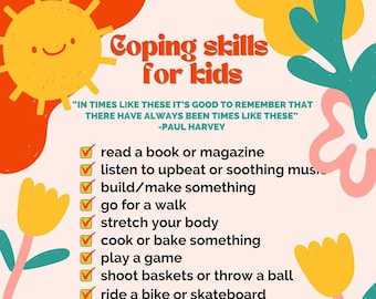 Improve Behavior: Coping Skills for Kids - Etsy