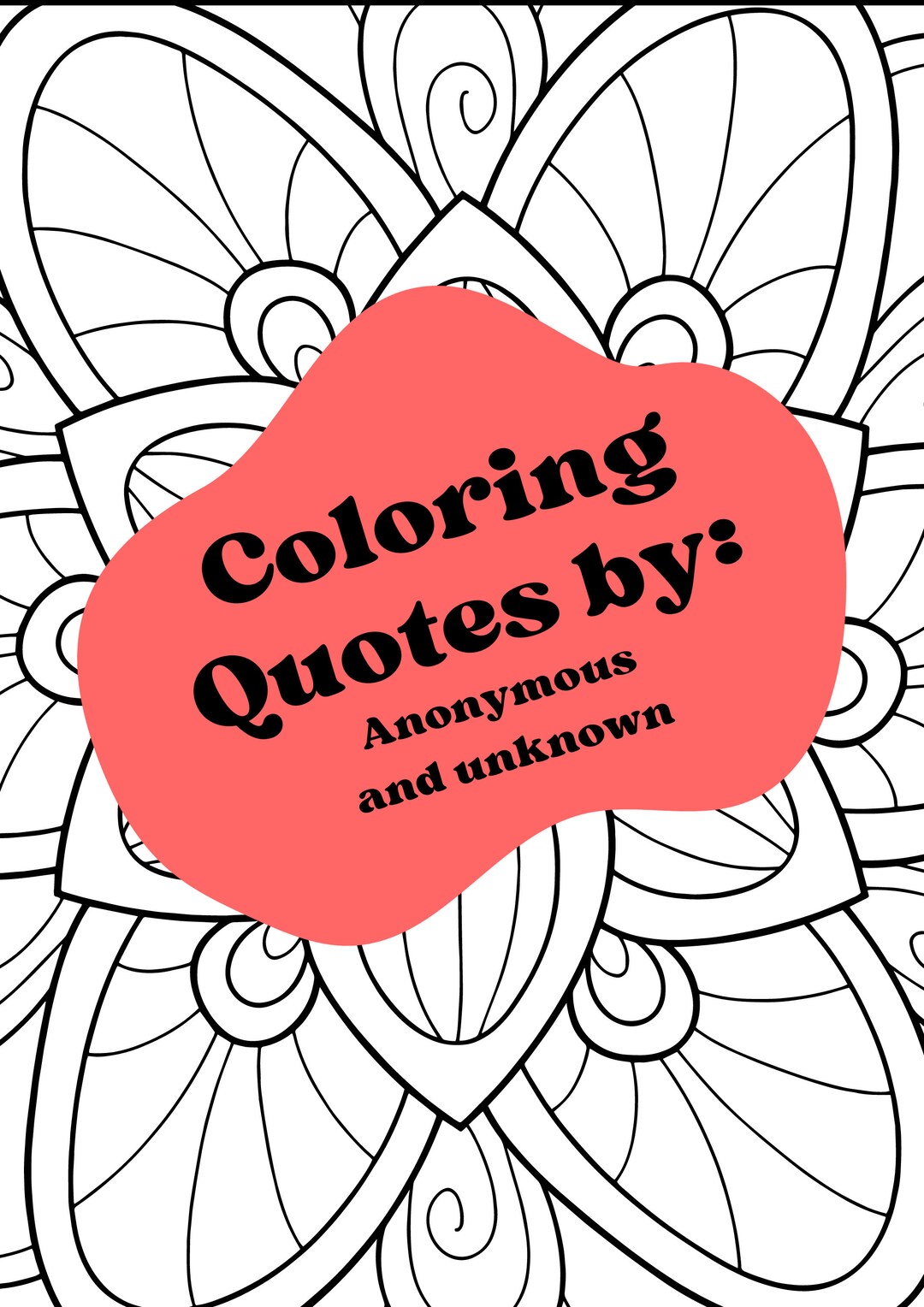 Coloring With Quotes by Anonymous & Unknown - Etsy