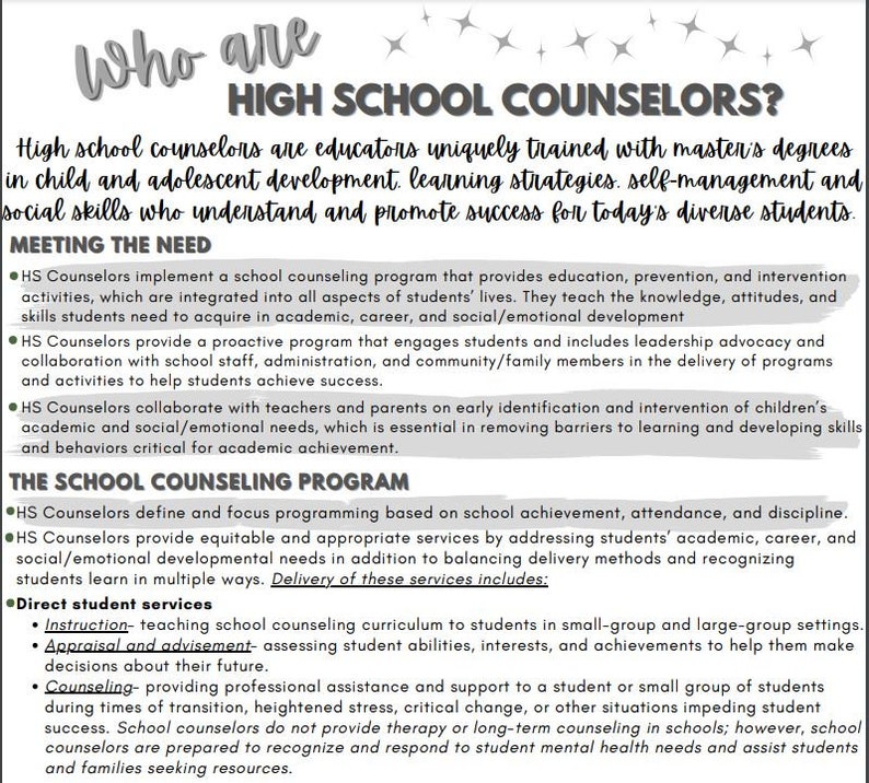 What Are School Counselors? - Etsy