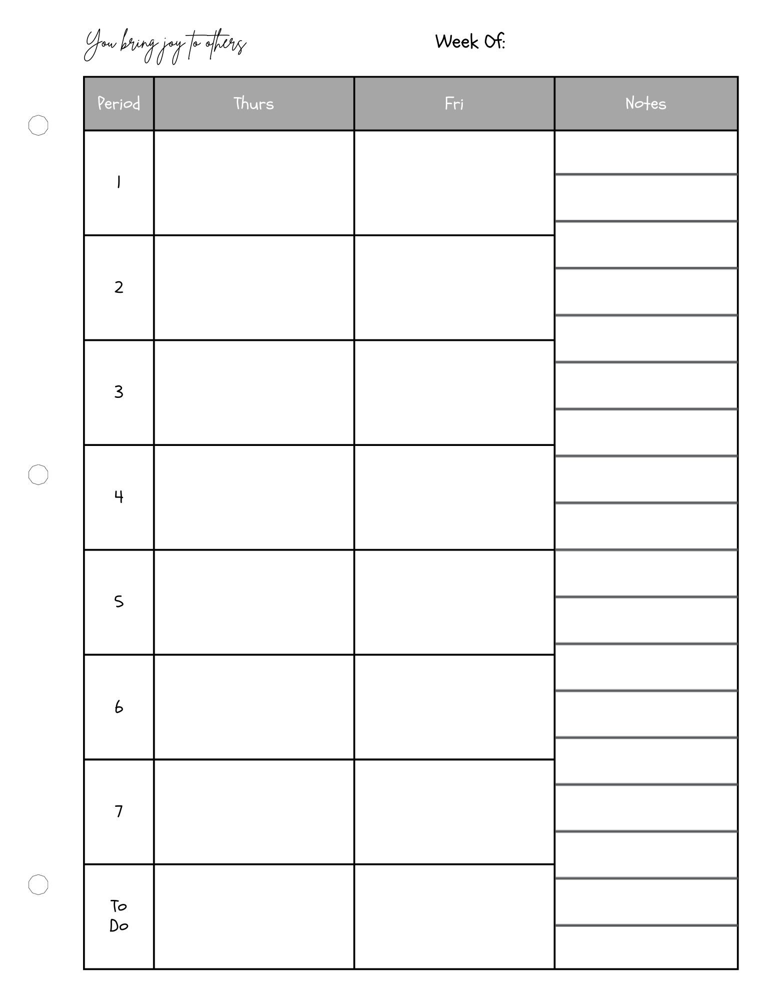 Weekly Planner - 2 Page - Etsy