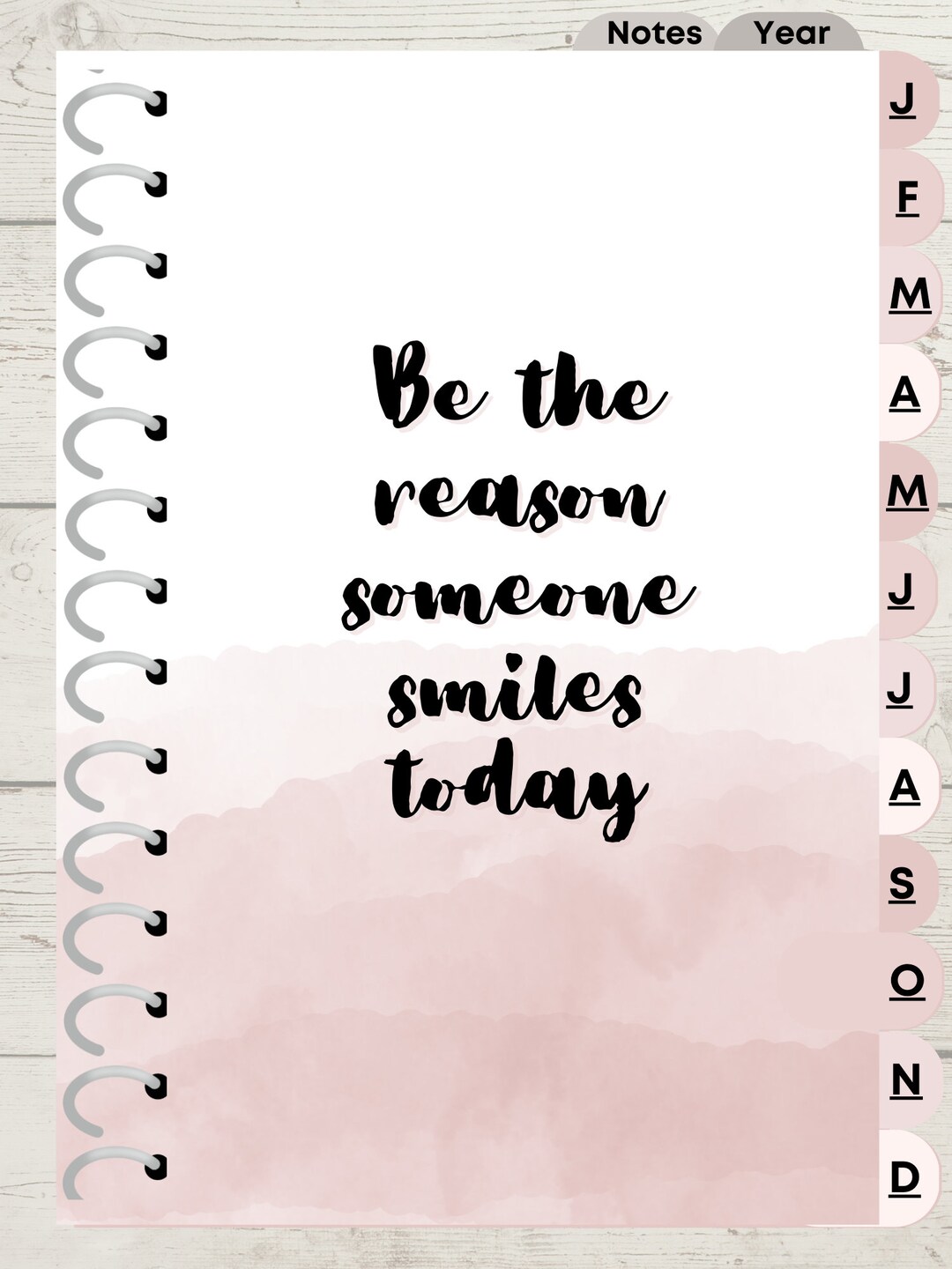 Digital Planner Printable Planner Fill in Weeks - Etsy