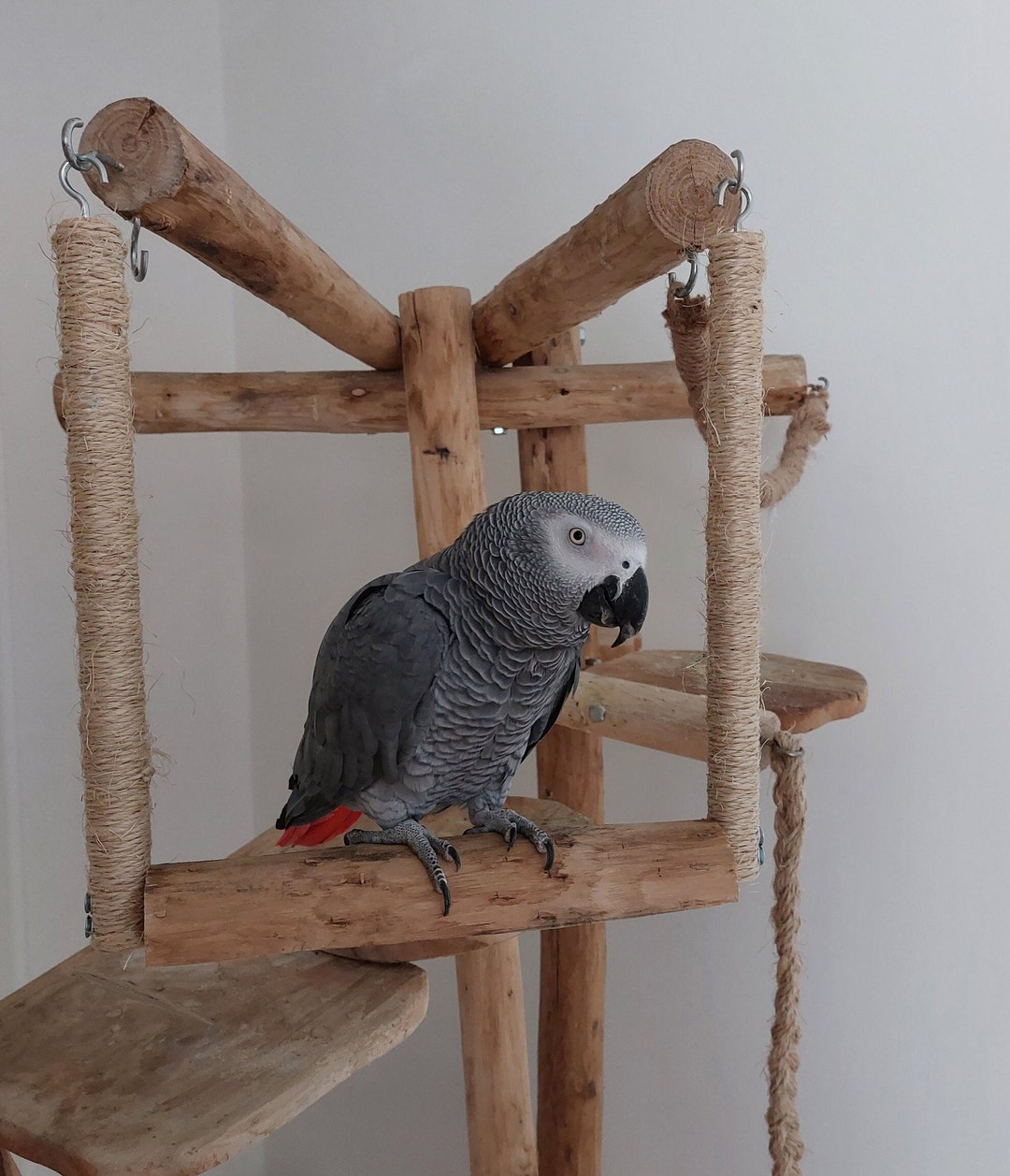 Bird Swing Large. Naturalwood. - Etsy