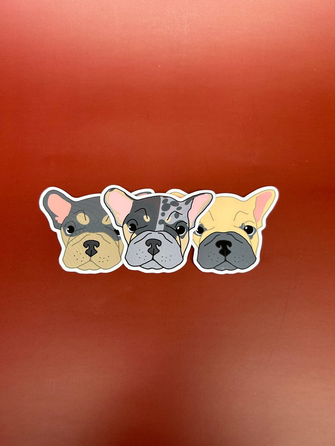 Frenchie Stickers French Bulldog Die-cut Vinyl Sticker - Etsy