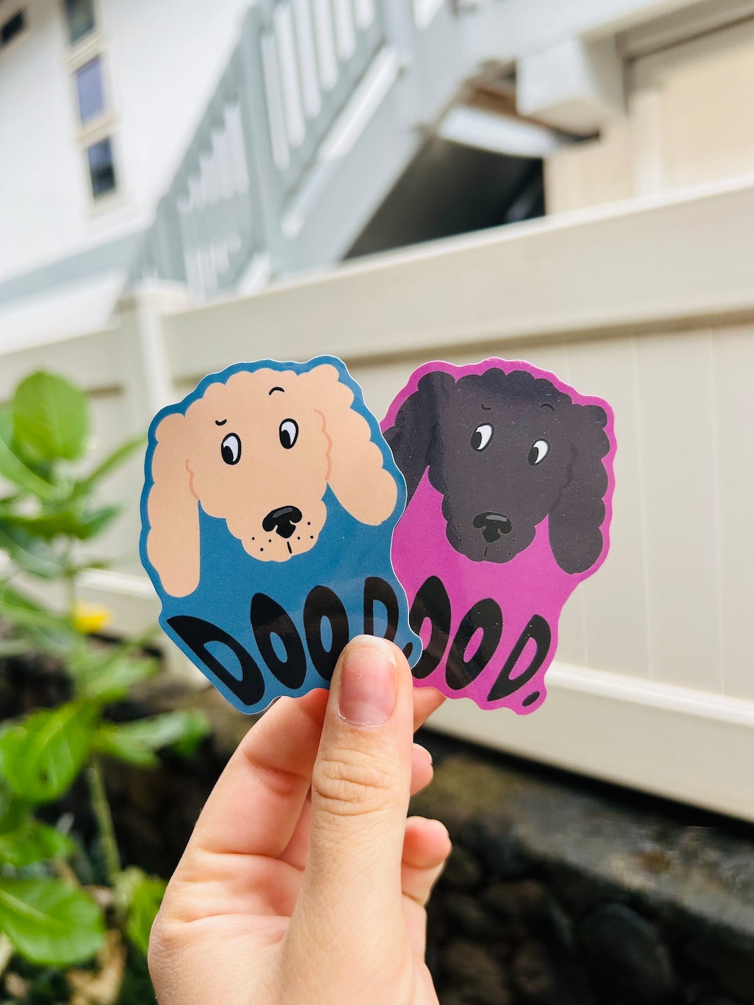 Goldendoodle “DOOD” | Doodle Sticker | Die-cut Vinyl Sticker | Gift for ...