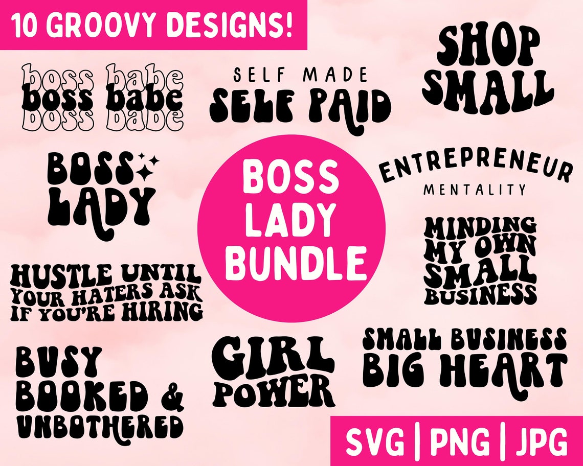 Entrepreneur Svg Png Bundle for Small Business Owners Boss - Etsy